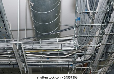 Computer Network Wire Line Communication Stock Photo 24559306 ...