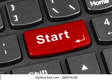 Computer Notebook Keyboard Start Key Technology Stock Photo 286976138 ...