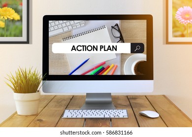 Computer Screen Concept Action Plan Foto de stock 586831166 | Shutterstock