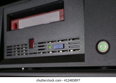 Computer Server Mainframe Tape Drive Datacenter 스톡 사진 412483897 ...