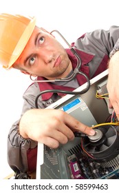 1,656 Computer repair guy Images, Stock Photos & Vectors | Shutterstock