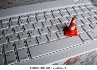 Computer System Under Construction Maintenance Repair Stock Photo ...