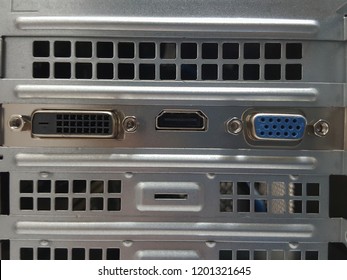 Computer System Unit Video Card Connector Stock Photo 1201321645 ...