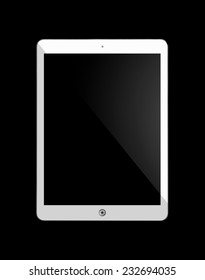 Computer Tablet Blank White Screen Isolated Stock Photo 232694035 ...