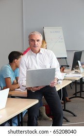 Computer Teacher Classroom Stock Photo 65208040 | Shutterstock