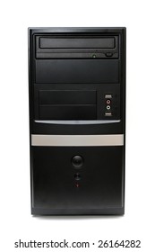 Computer Tower Isolated White Background Stock Photo 26164282 ...