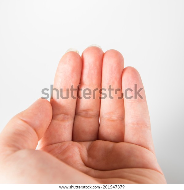 Concave Open Hand Behind Stock Photo 201547379 | Shutterstock
