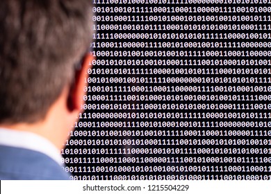 Concept Artificial Intelligence Machine Learning Man Stock Photo ...