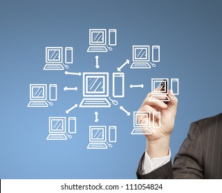 149,155 Computer network drawing Images, Stock Photos & Vectors ...
