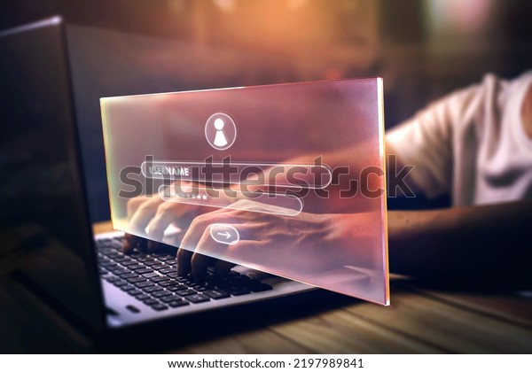 Concept Cyber Security User Type Login Stock Photo 2197989841 ... Concept Cyber Security User Type Login Stock Photo 2197989841 ...