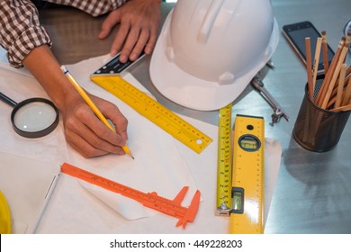Concept Designer Drawing Engineer Stock Photo 449228203 | Shutterstock