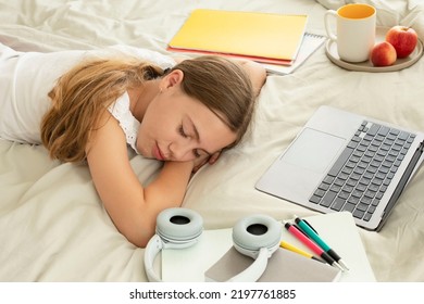Concept Distance Education Learning Problems Fatigue Stock Photo ...