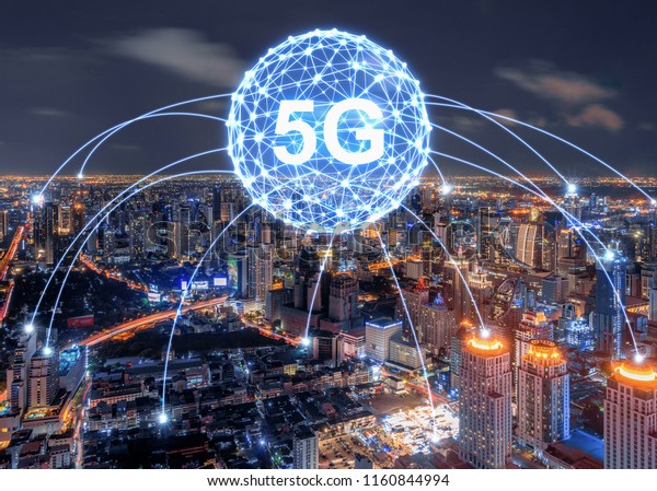 Concept Future Technology 5g Network Wireless Stock Photo (Edit Now ...