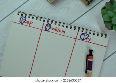 Concept Keep Problem Try Kpt Write Stock Photo 2162630037 | Shutterstock