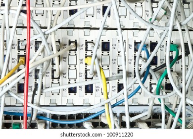 Concept Network Infrastructure Cables Connected Data Stock Photo ...
