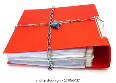 Concept Protected Documents Chain File Folder Stock Photo 157066427 ...