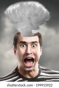 Concept Screaming Man Opened Head Stock Photo 199915922 | Shutterstock