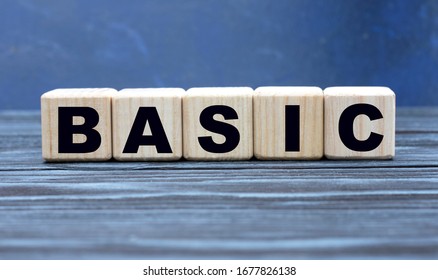 Concept Word Basic On Cubes On Stock Photo 1677826138 | Shutterstock