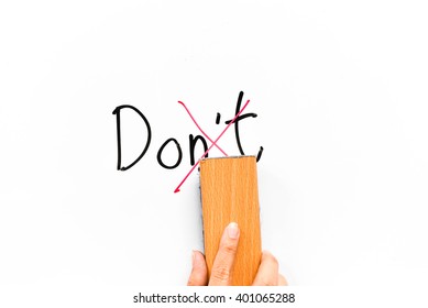 Concept Wording Do Do Not Write Stock Photo 401065288 | Shutterstock