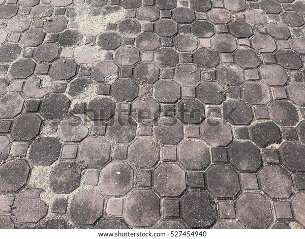 Concrete Brick Floor Texture Background Parks Stock Photo (Edit Now ...