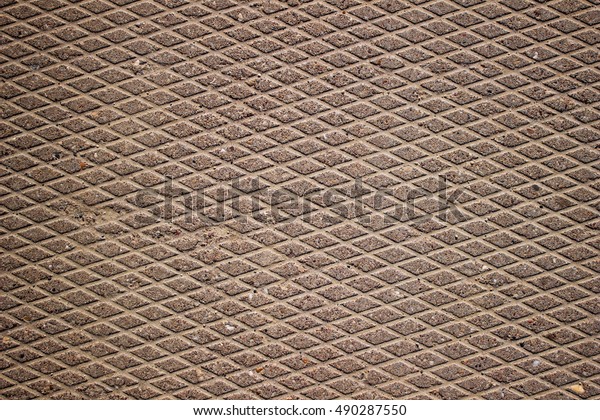 Concrete Slab Grid Structure Rough Texture Stock Photo 490287550 ...