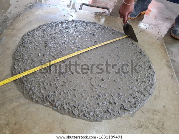 Concrete Slump Flow Test Checking Lab Stock Photo (Edit Now) 1631189491