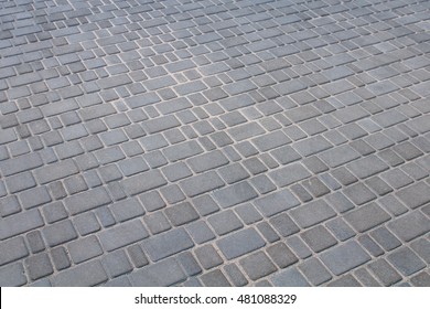 Concrete Texture Cobble Gray Rectangular Shaped Stock Photo 481088329 ...