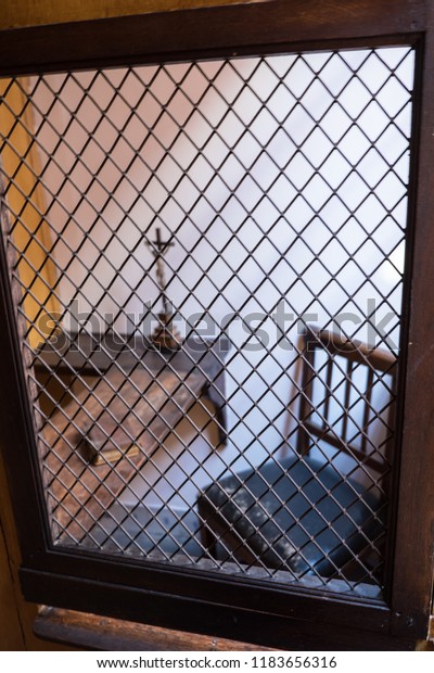 Confessional Booth Interior Stock Photo 1183656316 | Shutterstock