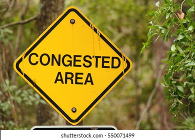 Congested Area Sign Stock Photo 550071499 | Shutterstock