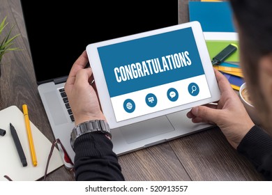 Congratulations Screen Concept Stock Photo 520913557 | Shutterstock