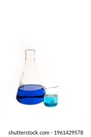 Conical Flat Flask Berzelius Beaker Filled Stock Photo 1961429578 ...