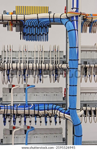 Connecting Electrical Wires Modules Control Panelmoscow Stock Photo ...