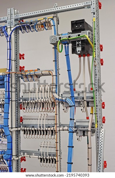 Connecting Electrical Wires Modules Control Panelmoscow Stock Photo ...