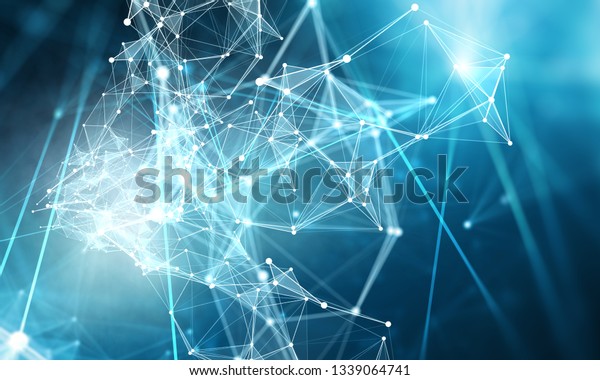 Connection Communication Concept 3d Rendering Stock Photo 1339064741 ...