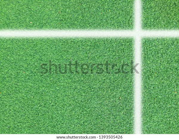 Conner Vector Line On Artificial Grass Stock Photo 1393505426 ...