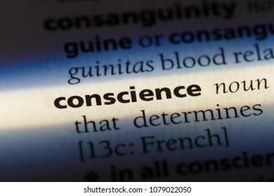 Conscience Word Dictionary Conscience Concept Stock Photo 1079022050 ...