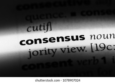 Consensus Word Dictionary Consensus Concept Stock Photo 1078907024 ...
