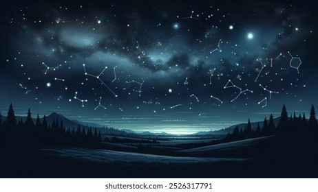 Orange Sky Starsand Constellations Subtle Deep AI-generated image 2535789985 | Shutterstock