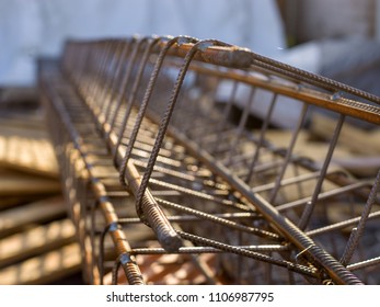 Reinforcing Steel Bars Building Armature Stock Photo 309487001 ...