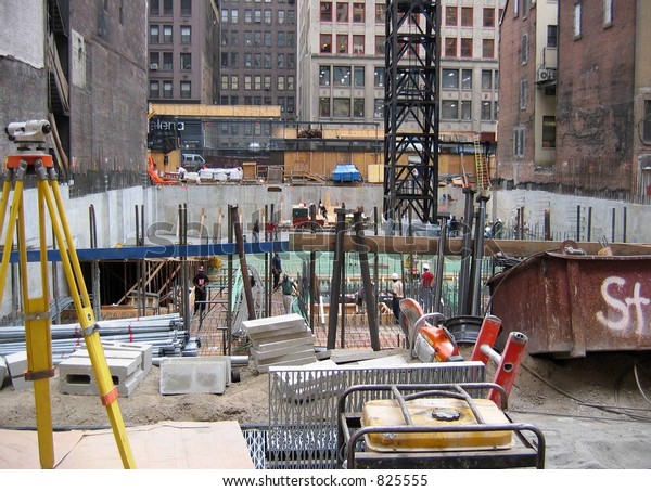 Construction Busy Stock Photo (Edit Now) 825555