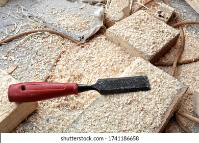 Construction Carpentry Work Progress Drilling Grinding Stock Photo ...