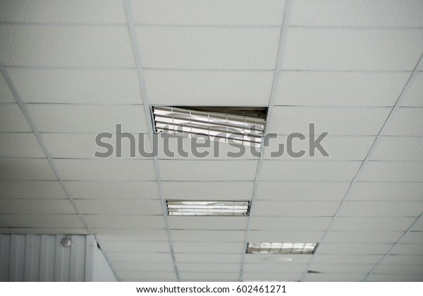Construction Ceiling Broken Ceiling Light Builtin Stock Photo 602461271 ...