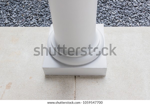 Construction Details Base Round Column Sinoportugese Stock Photo ...