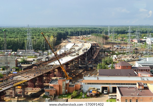 Construction Flyovers Stock Photo (Edit Now) 570091402