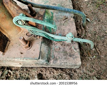 Construction Grounding Cable Installation Method Installed Stock Photo ...