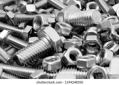 Construction Hardware Background Bolts Nuts Stock Photo 1194248350 ...