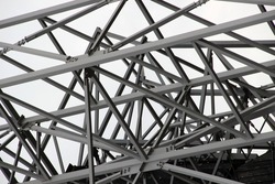 Structural detail in steel with joints between metal profiles, an ...