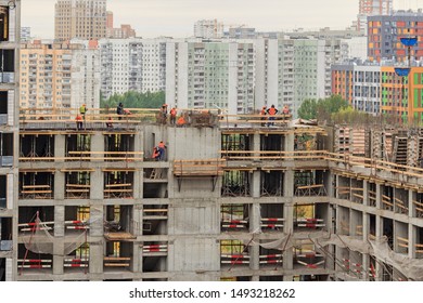 Construction Multistorey Residential Complex Multiplex Moscow Stock ...