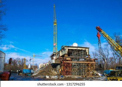 Construction New Bridge Process Stock Photo 1317296255 | Shutterstock