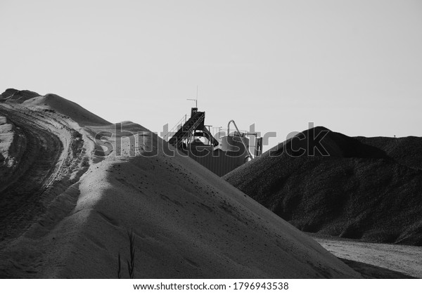 Construction Objects Scenery On Construction Stock Photo 1796943538 ...